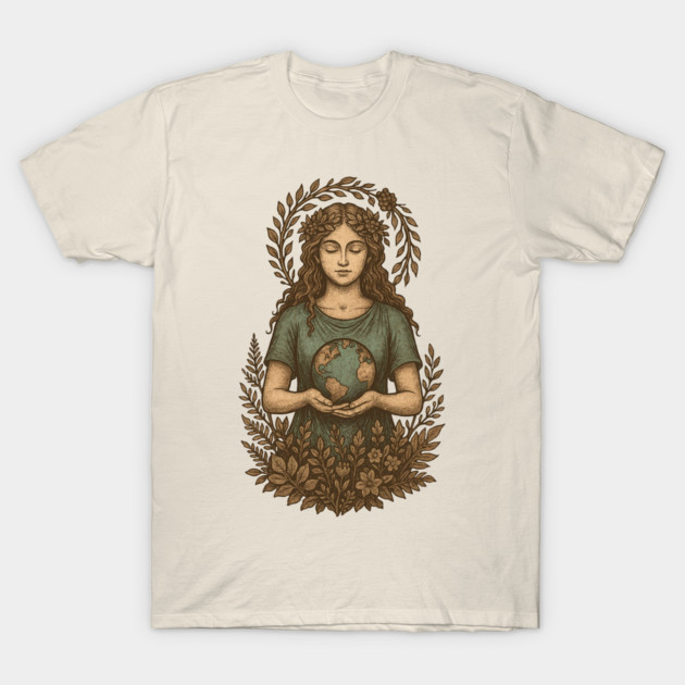 Gaia – Earth Mother Goddess of Nature and Balance - Gaia - T-Shirt ...