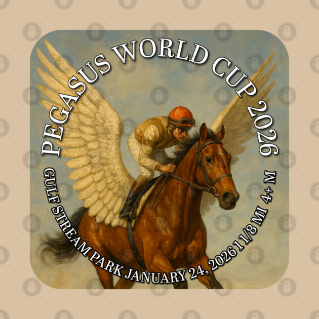 2026 Pegasus World Cup Horse Racing Design - Horse Racing - T-Shirt ...