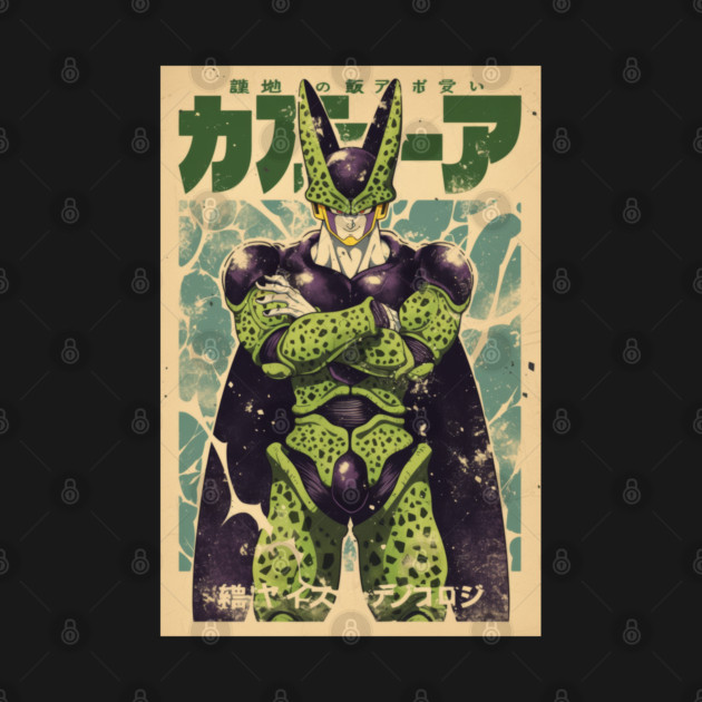 The Perfect Vintage Cell Poster - Perfect Cell - T-Shirt | TeePublic
