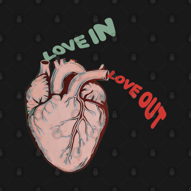 Love In Love Out Anatomical Heart Medical Anatomy - Anatomical Heart ...