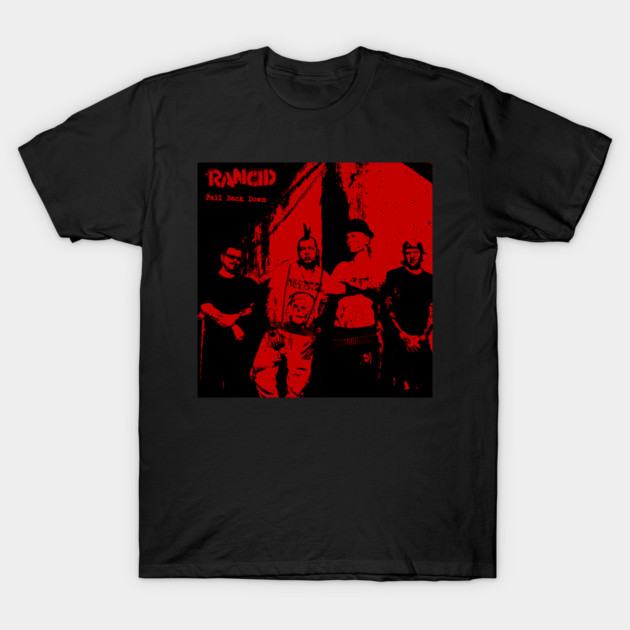 Rancid Fall Back Down Punk Rock Band Grunge Red Art - Musician - T ...