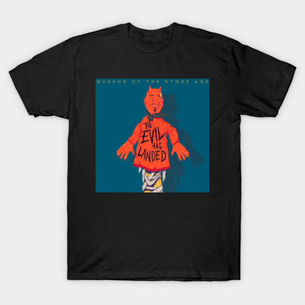 Queens of the Stone Age The Evil Has Landed Devil Rock Art - Band - T ...