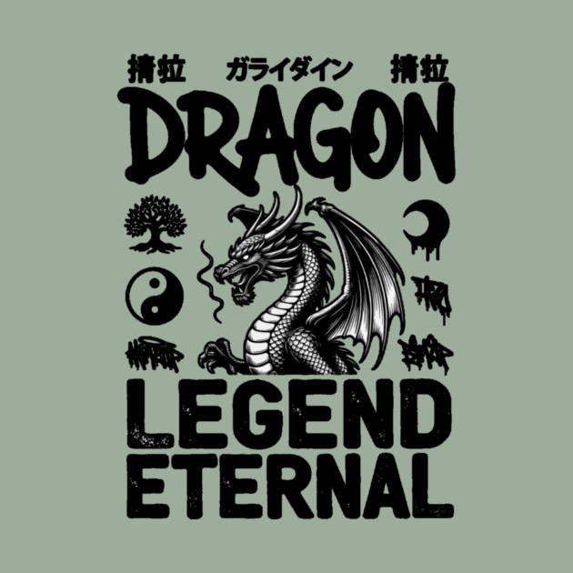 Dragon Legend Urban Ink - Legendary - T-Shirt | TeePublic