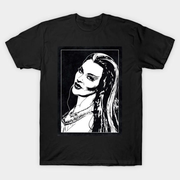 LILY MUNSTER - The Munsters (Black and White) - Lily Munster - T-Shirt ...
