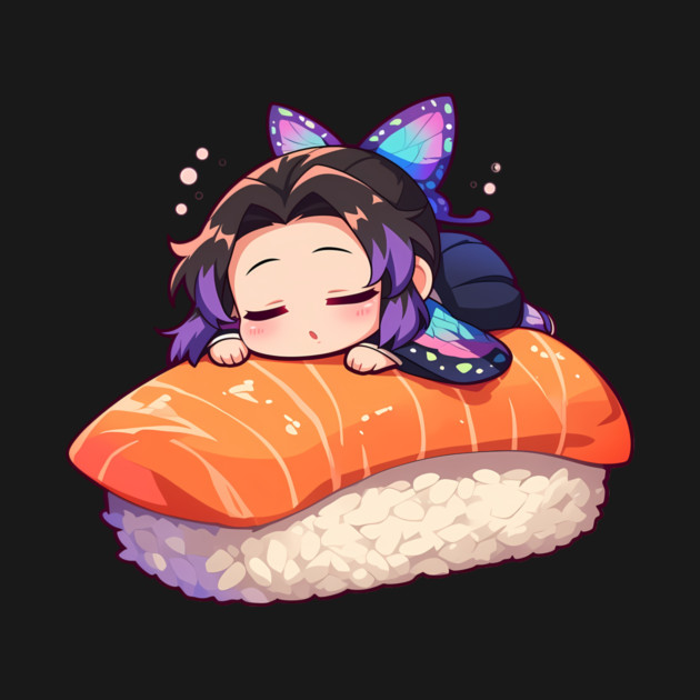 Dreamy Shinobu Kocho Demon Slayer Chibi Sushi Anime Girl Funny ...