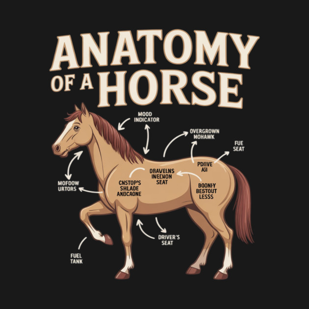 Anatomy of A Horse Equestrian Neigh Horse Lovers - Anatomy Of A Horse ...
