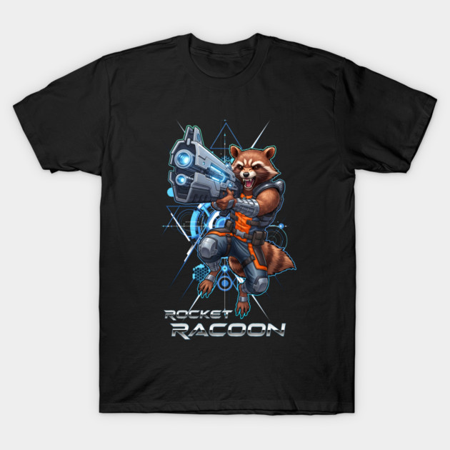 Rocket / Fanart - Rocket Raccoon - T-Shirt | TeePublic