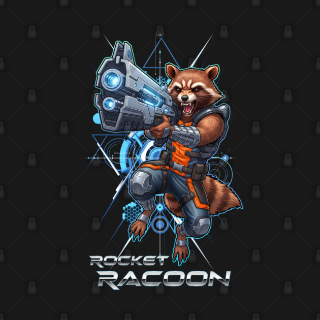 Rocket / Fanart - Rocket Raccoon - T-Shirt | TeePublic