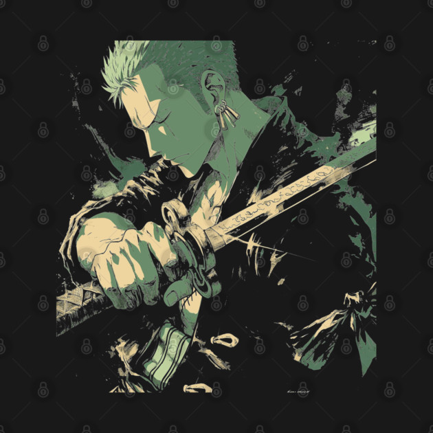 Roronoa Zoro Samurai Sword Art - Roronoa Zoro - T-Shirt | TeePublic