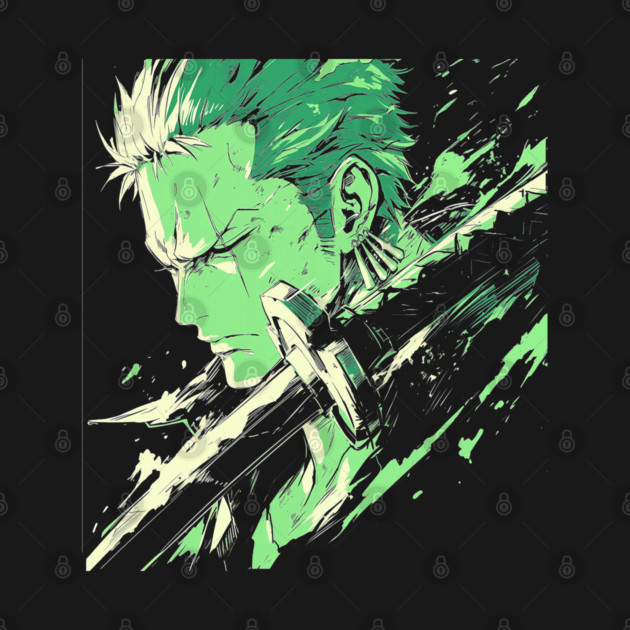 Roronoa Zoro Fan Art Sword Strike - Roronoa Zoro - T-Shirt | TeePublic
