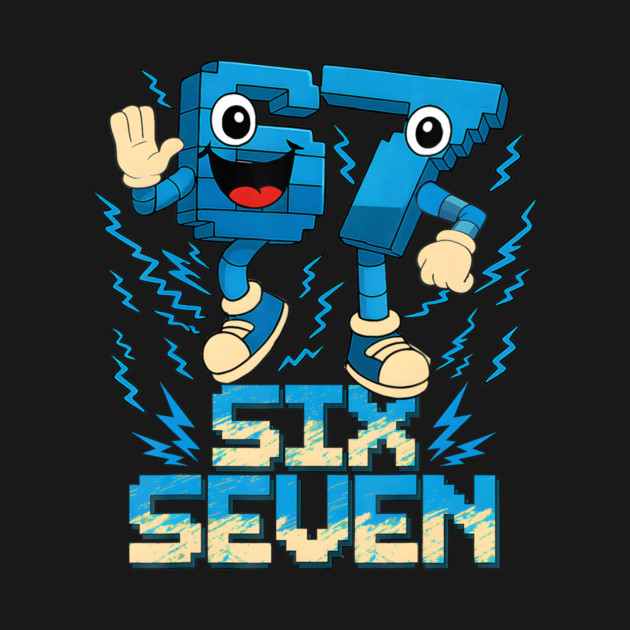 67 Italian Brainrot Six Seven 6 7 Decoration - Birthday Meme - T-Shirt ...