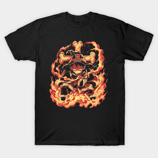 Shinra Fire Force Fiery Art - Fire Force - T-Shirt | TeePublic