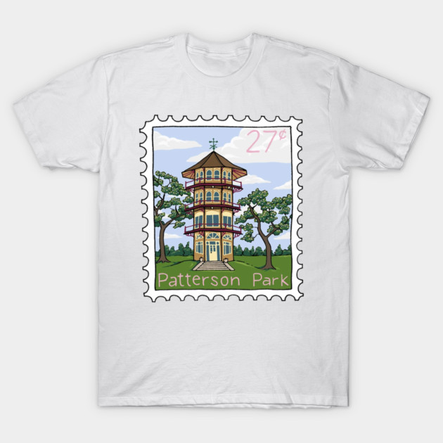 Patterson Park Baltimore Stamp - Stamp - T-Shirt | TeePublic
