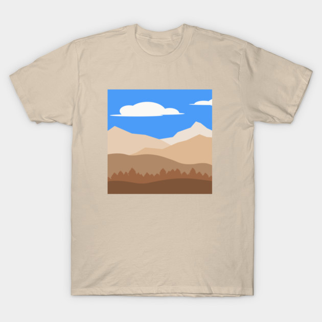 Mountain Valley - Nature - T-Shirt | TeePublic