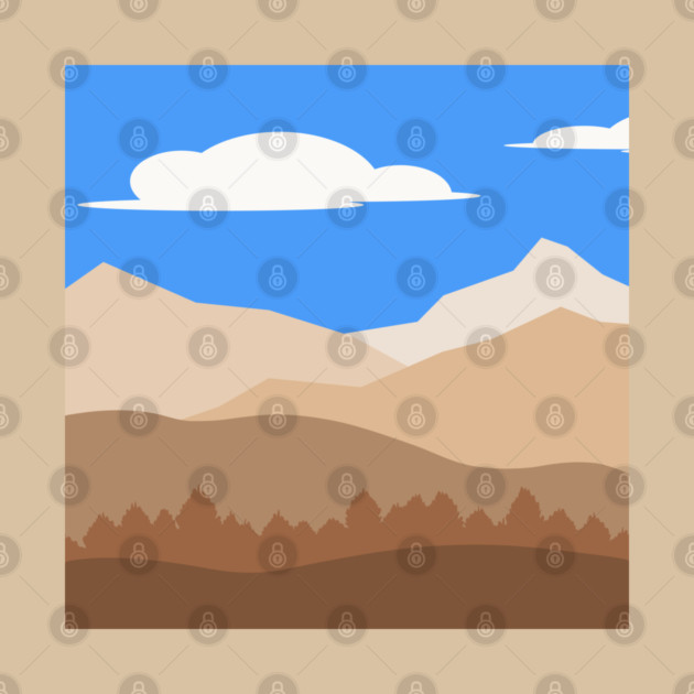 Mountain Valley - Nature - T-Shirt | TeePublic