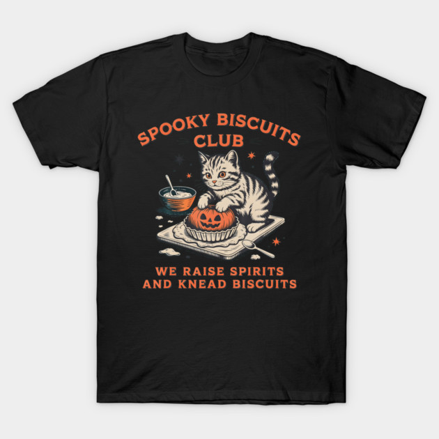 Spooky Biscuits Club Cat Halloween Baking - Halloween Baking Cat - T ...