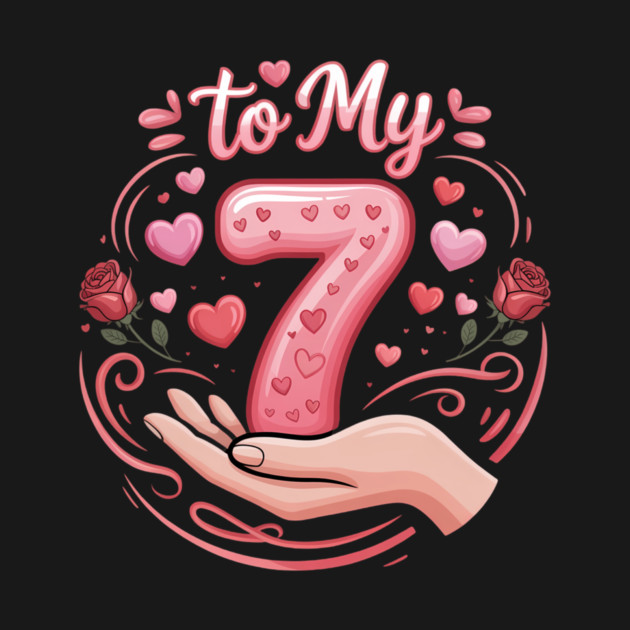 Fun You're The 6 To My 7 Meme Heart Valentine 67 Couple Matching ...