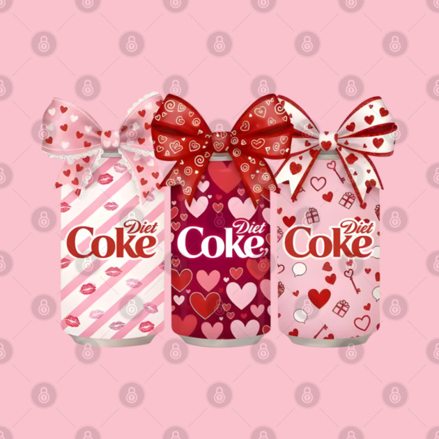 Valentine Diet Coke Bows - Coquette Pink Aesthetic - Diet Coke - T ...