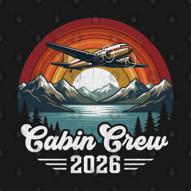Retro Cabin Crew 2026 Aviation Flight Attendant - Flight Attendant ...