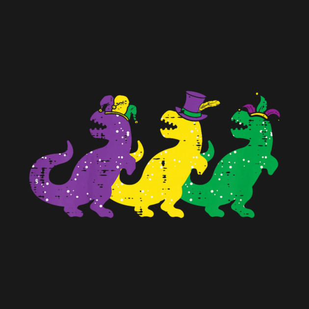 Mardi Gras Dinosaur Jester hat T rex Mask Feathers Fat Tuesday - Mardi ...
