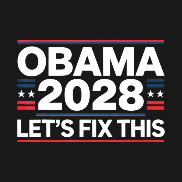 President Barack Obama 2028 Portrait Patriotic Democrat Usa - Obama ...