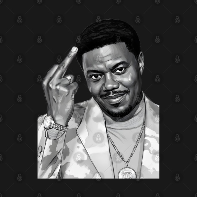 Bernie Mac Flipping The Bird Vintage - Bernie Mac - T-Shirt | TeePublic
