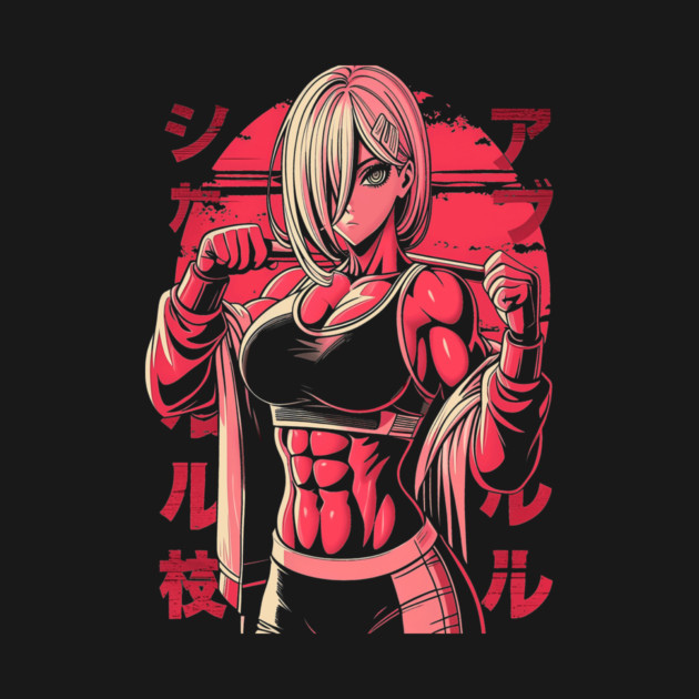 Powerful Makima Gym Outfit Art - Makima - T-Shirt | TeePublic