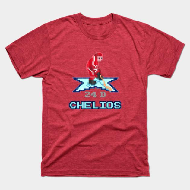 Red Wings Defenseman Chris Chelios NHL 94 Style - Detroit Red Wings - T ...