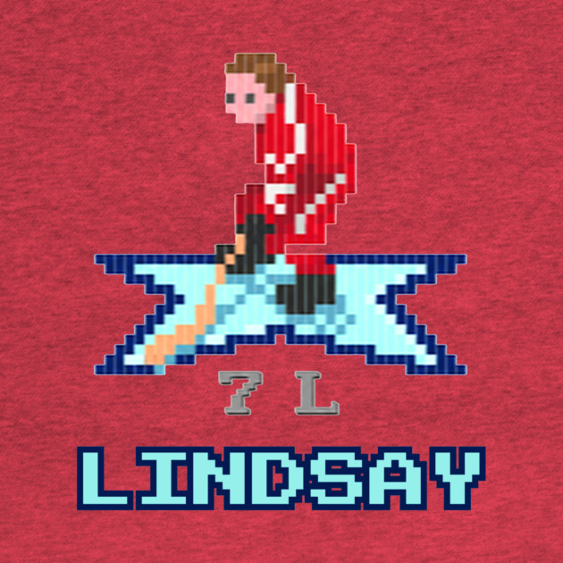 Red Wings Legend Ted Lindsay NHL 94 Style - Detroit Red Wings - T-Shirt ...