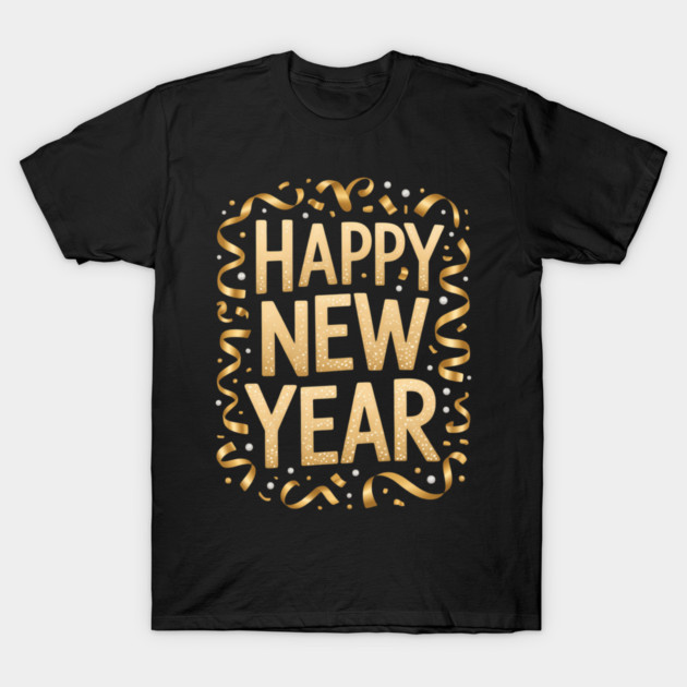 Golden Confetti - New Year_s Eve Happy New Year - Golden Confetti New ...
