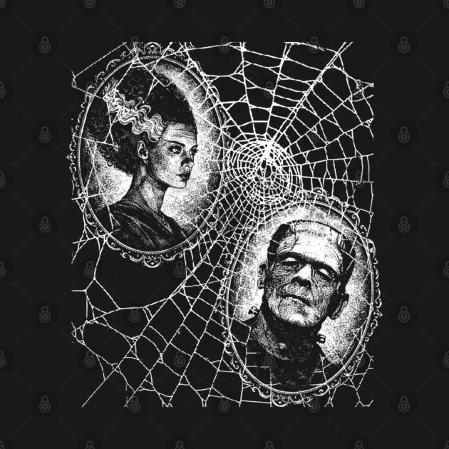 Frankenstein’s monster and his bride - matching gothic couples Vintage ...