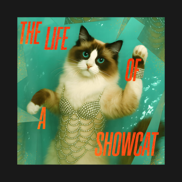 The Life Of A Showcat Y2k Showcat 2025 - Funny Cat Costume - T-Shirt ...