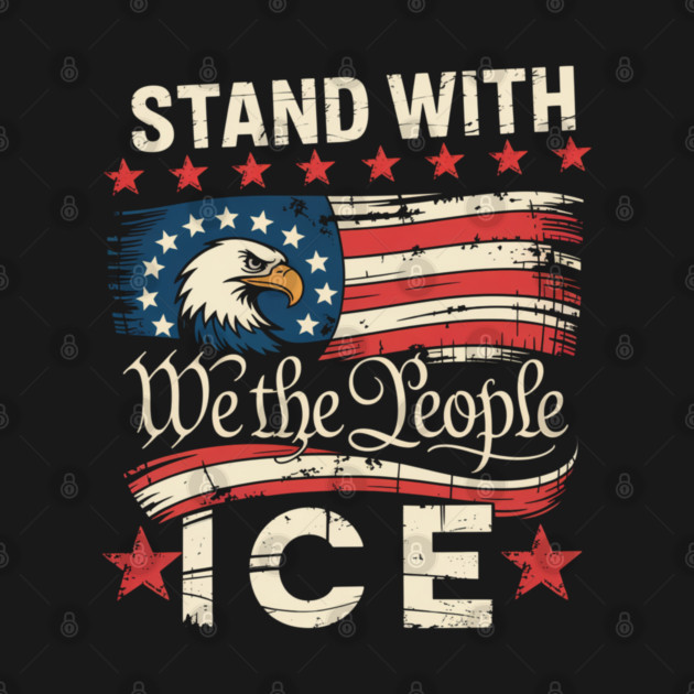 Border Patrol Support ICE Immigration Officers American Flag - I ...