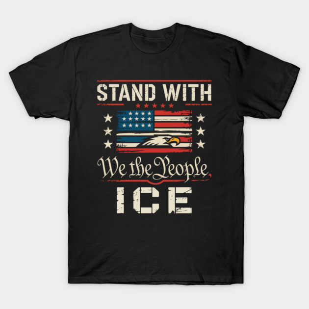 Border Patrol Support ICE Immigration Officers American Flag - I ...