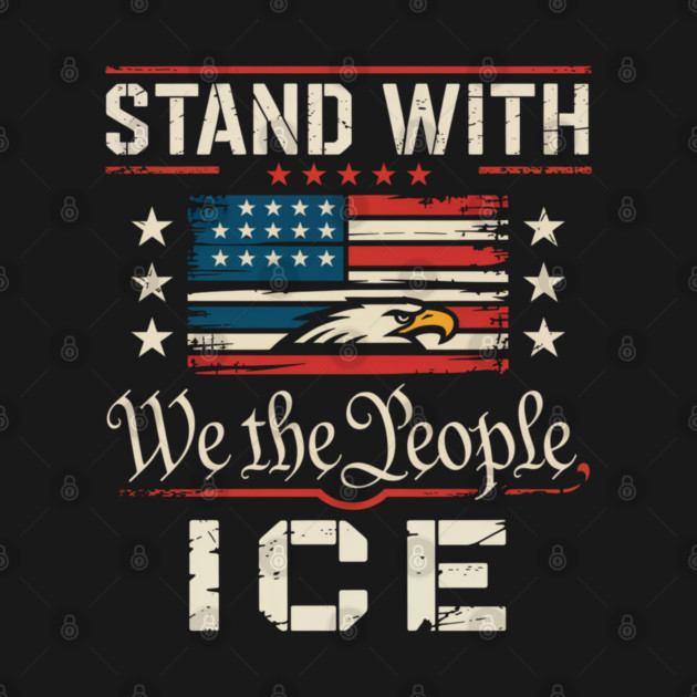 Border Patrol Support ICE Immigration Officers American Flag - I ...