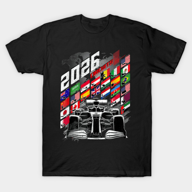 2026 Racing Circuit Calendar Style Graphic For Motorsports Fans Design ...