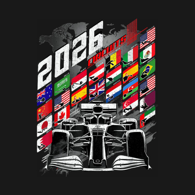 2026 Racing Circuit Calendar Style Graphic For Motorsports Fans Design ...