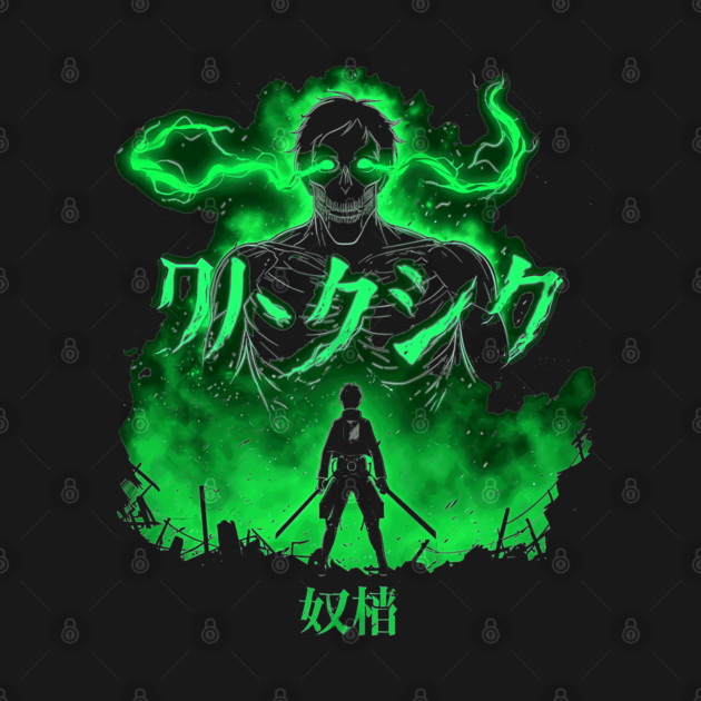 Eren Yeager Founding Titan Fan Art - Eren Yeager - T-Shirt | TeePublic