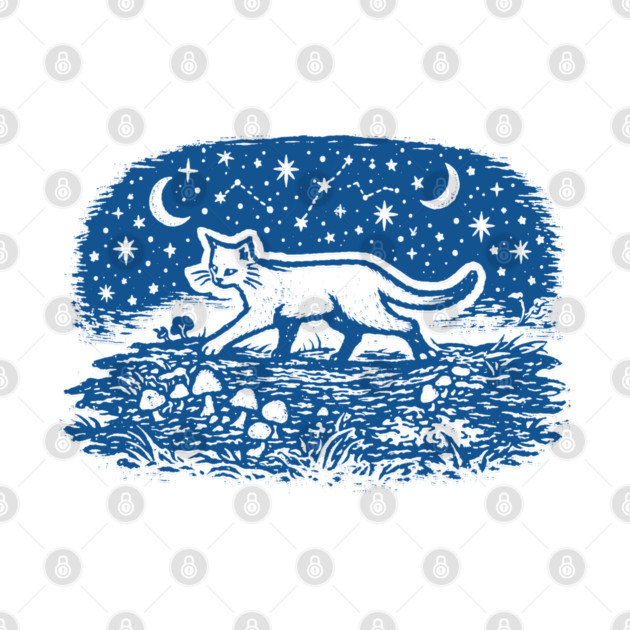 Vintage Forest Cat - Forest Cat - T-Shirt | TeePublic
