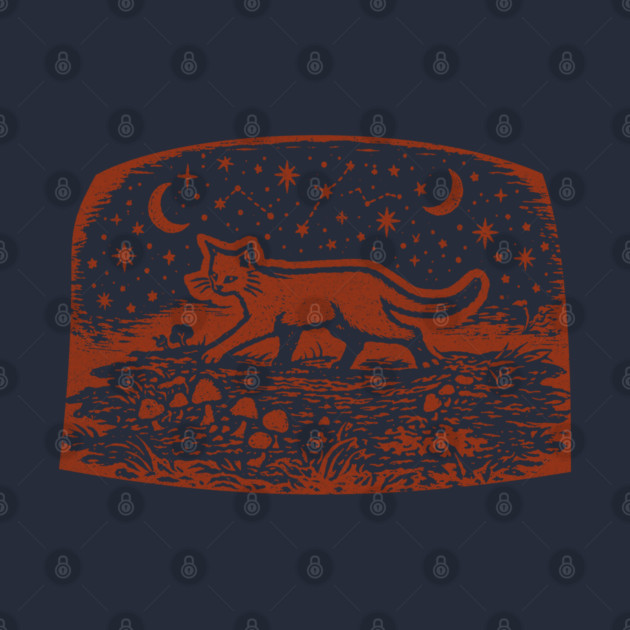 Vintage Forest Cat - Forest Cat - T-Shirt | TeePublic