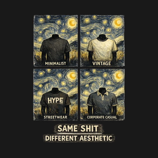 Same Shit, Different Aesthetic! - Same Shit Different - T-Shirt | TeePublic