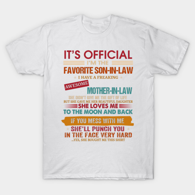 Favorite Son-In-Law Humor with Proud Mother-In-Law Love Message - Son ...