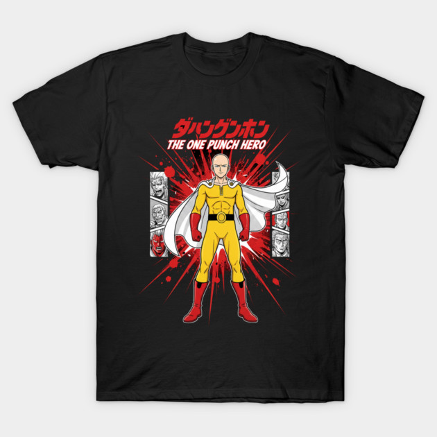 One-Punch Man Saitama & Heroes Graphic - One Punch Man - T-Shirt ...