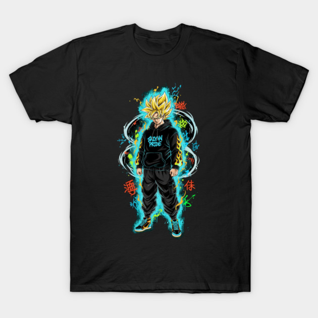 Goku Super Saiyan Streetwear Graffiti Power - Super Saiyan Goku Art - T ...