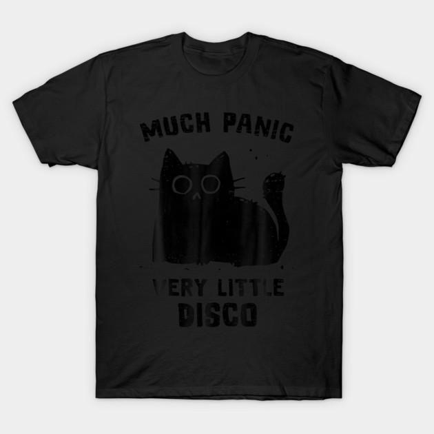 Much Panic Very Little Disco Cat Japanese - Funny Cat Meme - T-Shirt ...