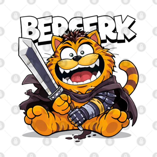Dark Fantasy Berserk Cat – Warrior Cat Parody Illustration - Cat Love ...