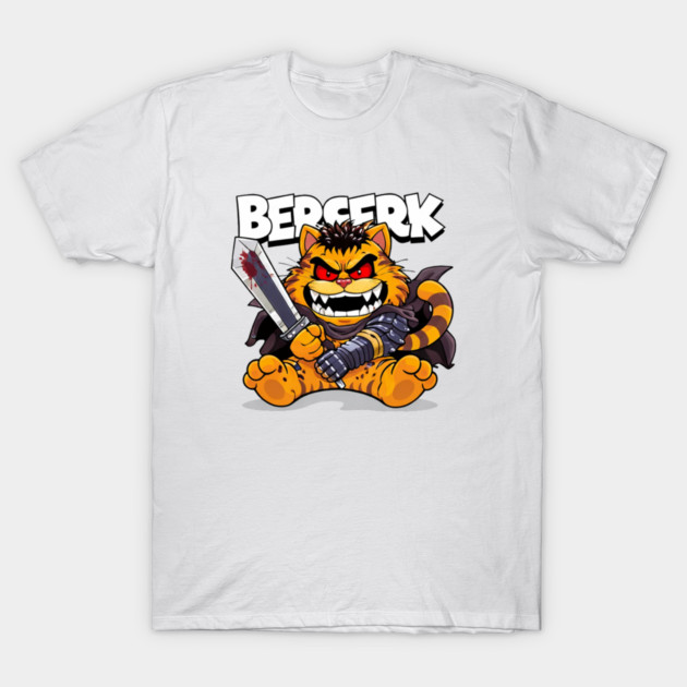 Dark Fantasy Warrior Cat – Berserk Style Cat Parody - Cat Lover - T ...