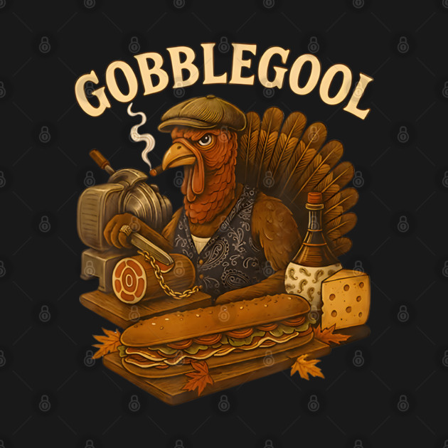 Turkey Gabagool Gobblegool Italian Food - Funny Italian Food - T-Shirt ...