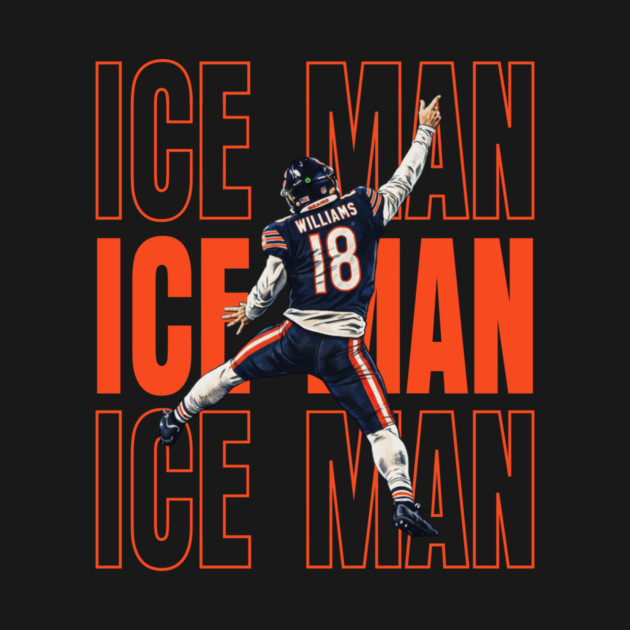 Caleb Williams ICE MAN JUMP Chicago Bears - Caleb Williams Iceman - T ...