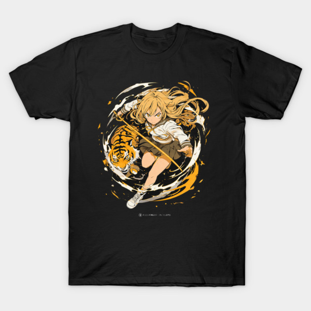 Taiga Aisaka Toradora Tiger Anime Art - Toradora - T-Shirt | TeePublic